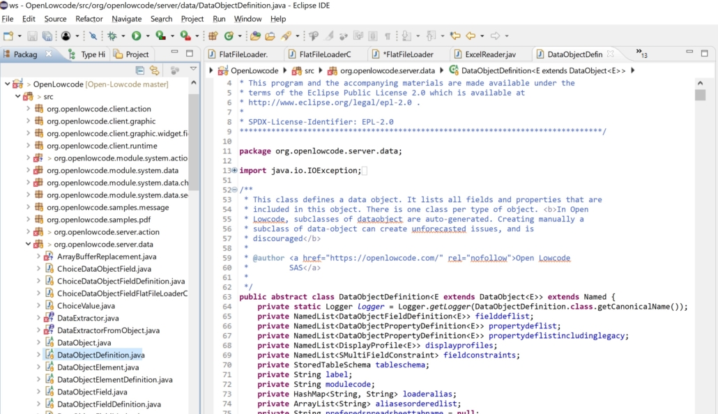 Open Lowcode software publication status. - Open Lowcode